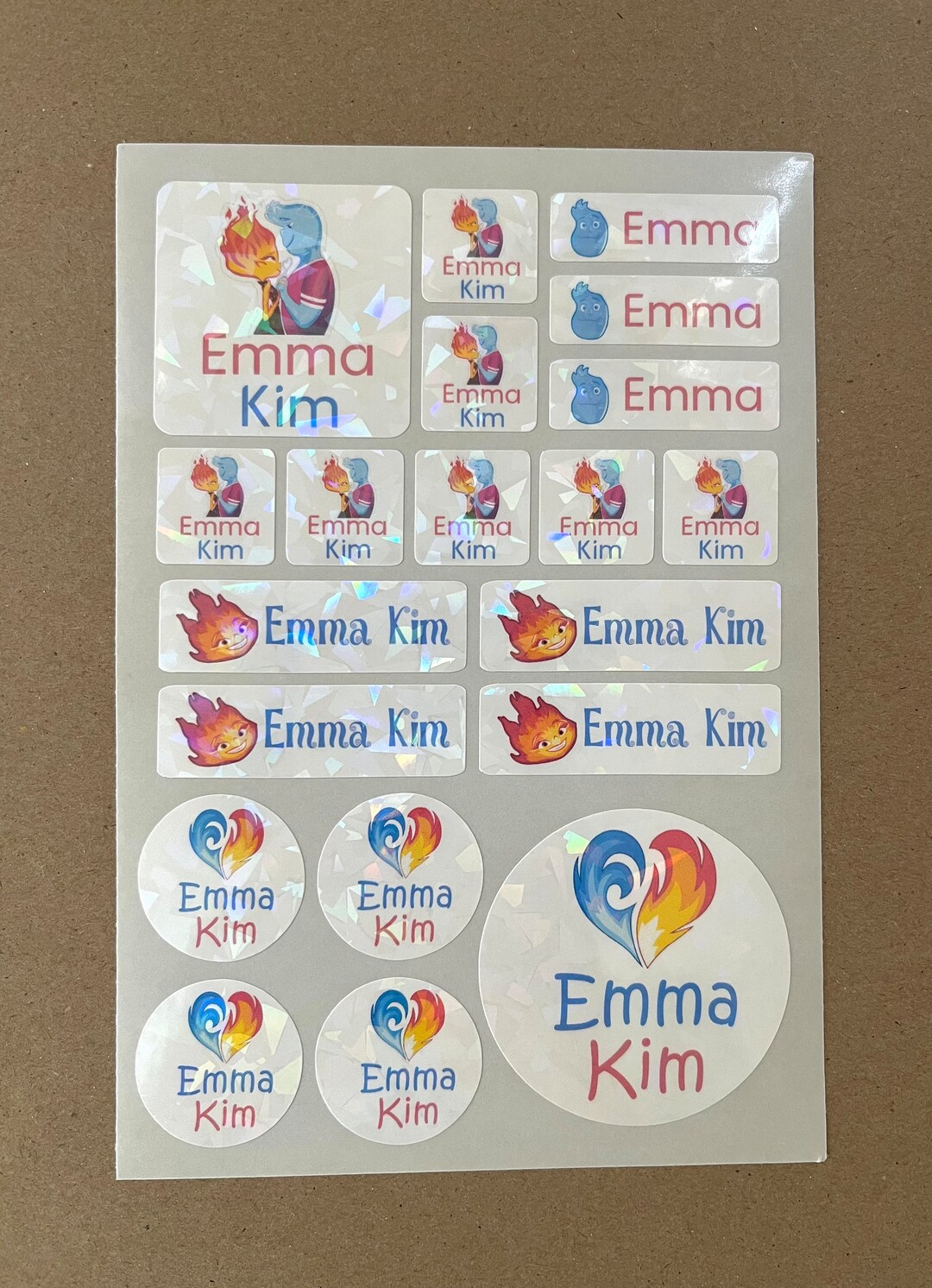 Elemental Custom Waterproof Sticker,elemental Name Sticker,waterproof ...