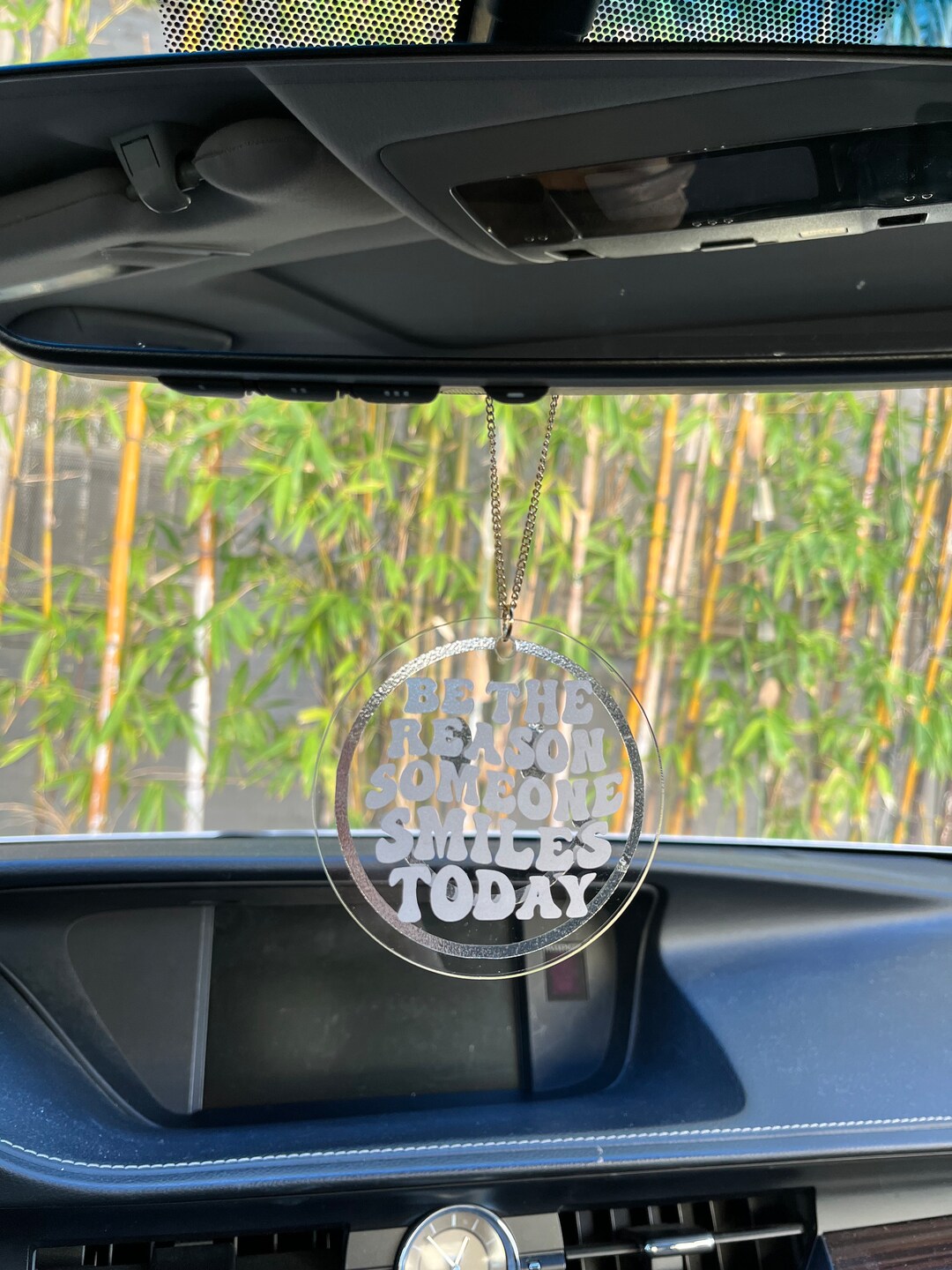 Smile Today Car Charm. Message Car Accessory.customized Car Accessory ...