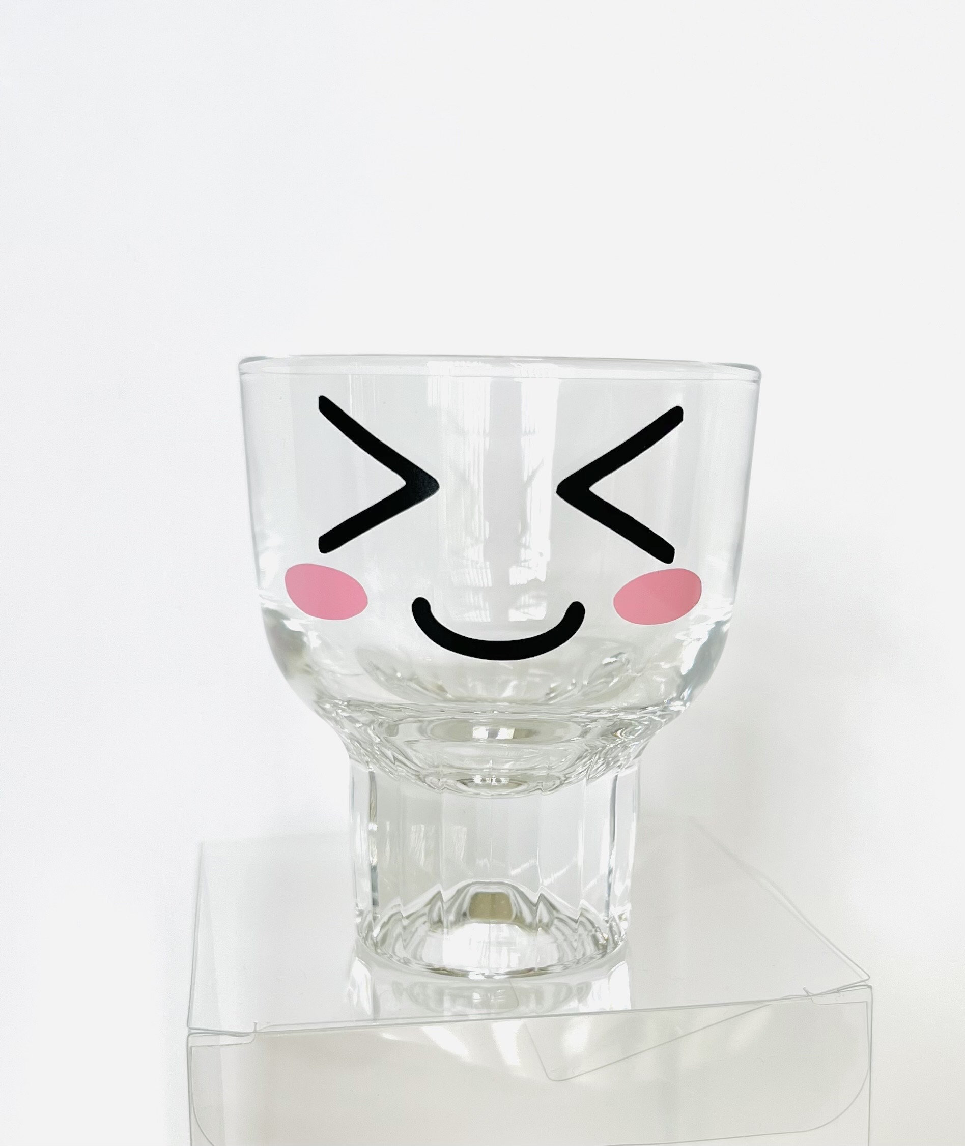 Kawaii Cute Face Glasses,face Expression,customized Glass,personalized ...