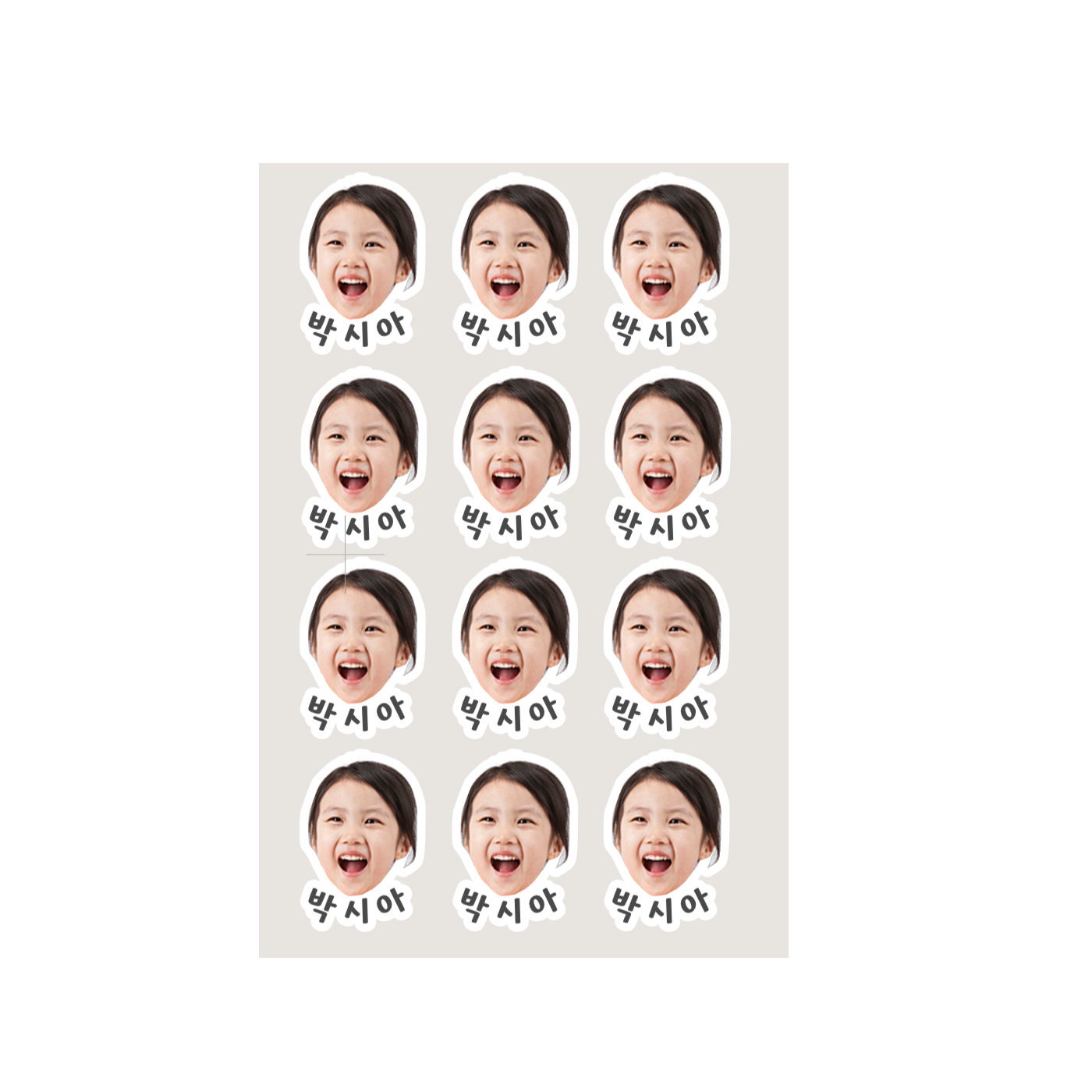 12 Labels Face Photo Name Labels, Waterproof Face Name Labels, Face ...