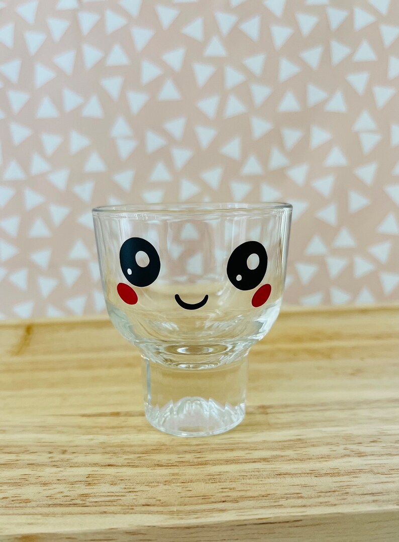 Kawaii Cute Face,face Expression,customized Glass, Personalized Glass ...