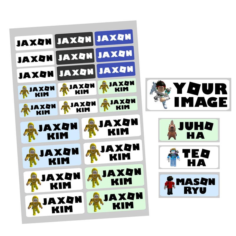 Roblox Notebook Label - Etsy