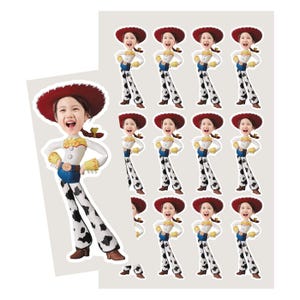 Toy Story Custom Jessie Face Photo Stickers - Personalized Stickers ...