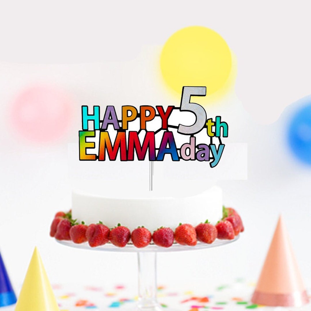 Elemental Birthday Party, Elemental Customized Birthday Topper, Rainbow ...