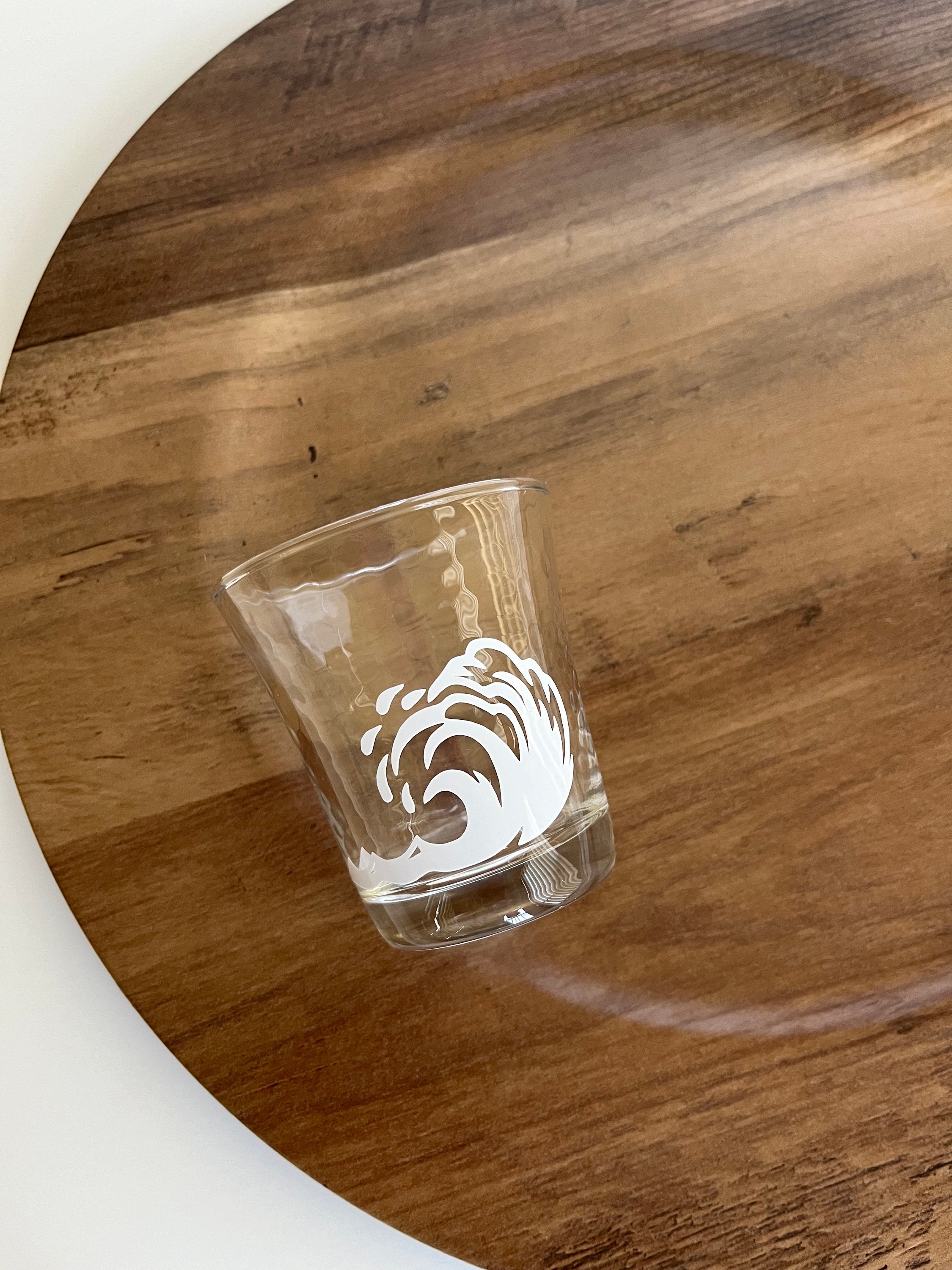 Color Changing Wave Drinking Glasses, Ocean Wave Design Glass, 125ml ...