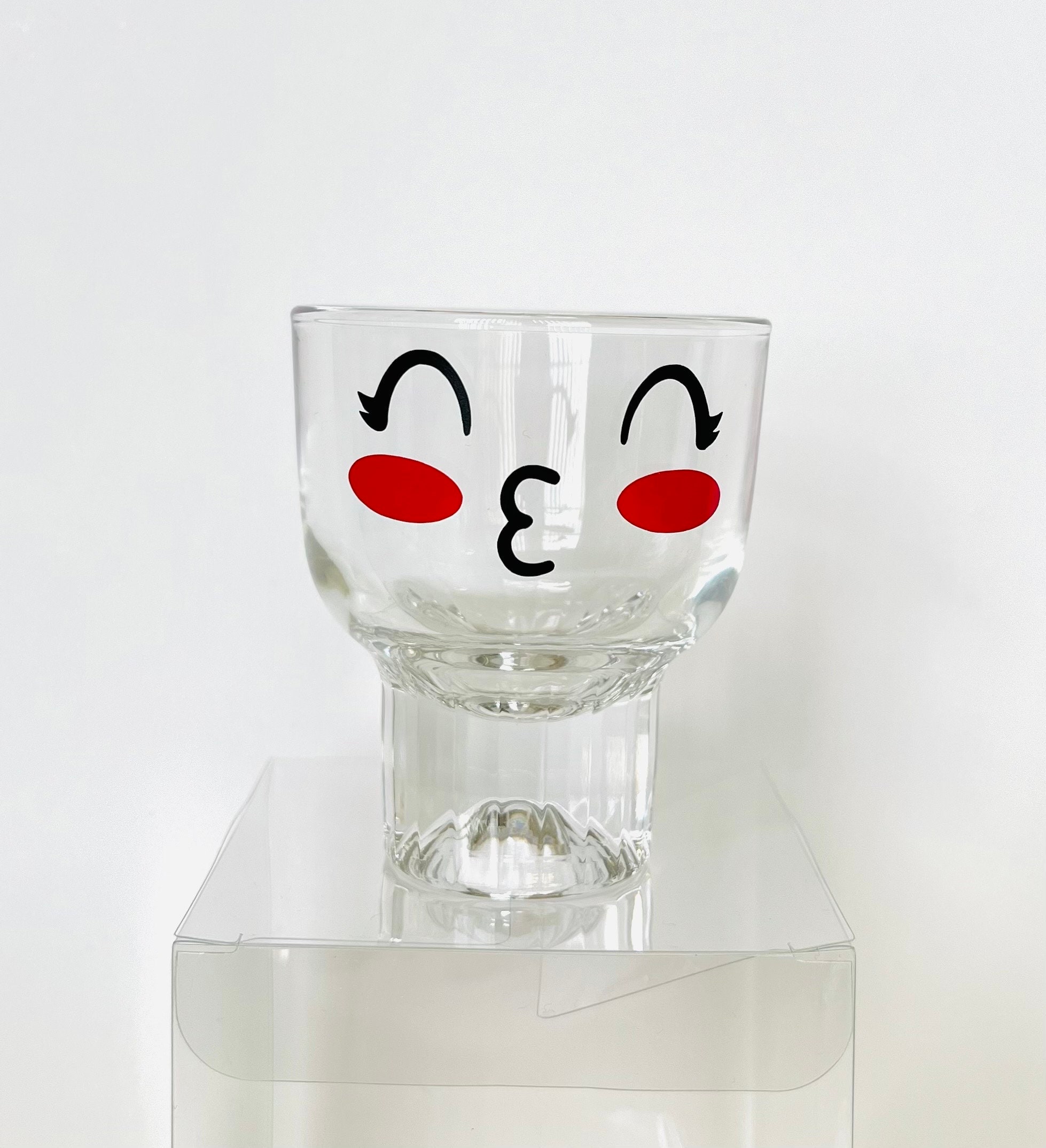 Kawaii Cute Face Glasses,face Expression,customized Glass,personalized ...