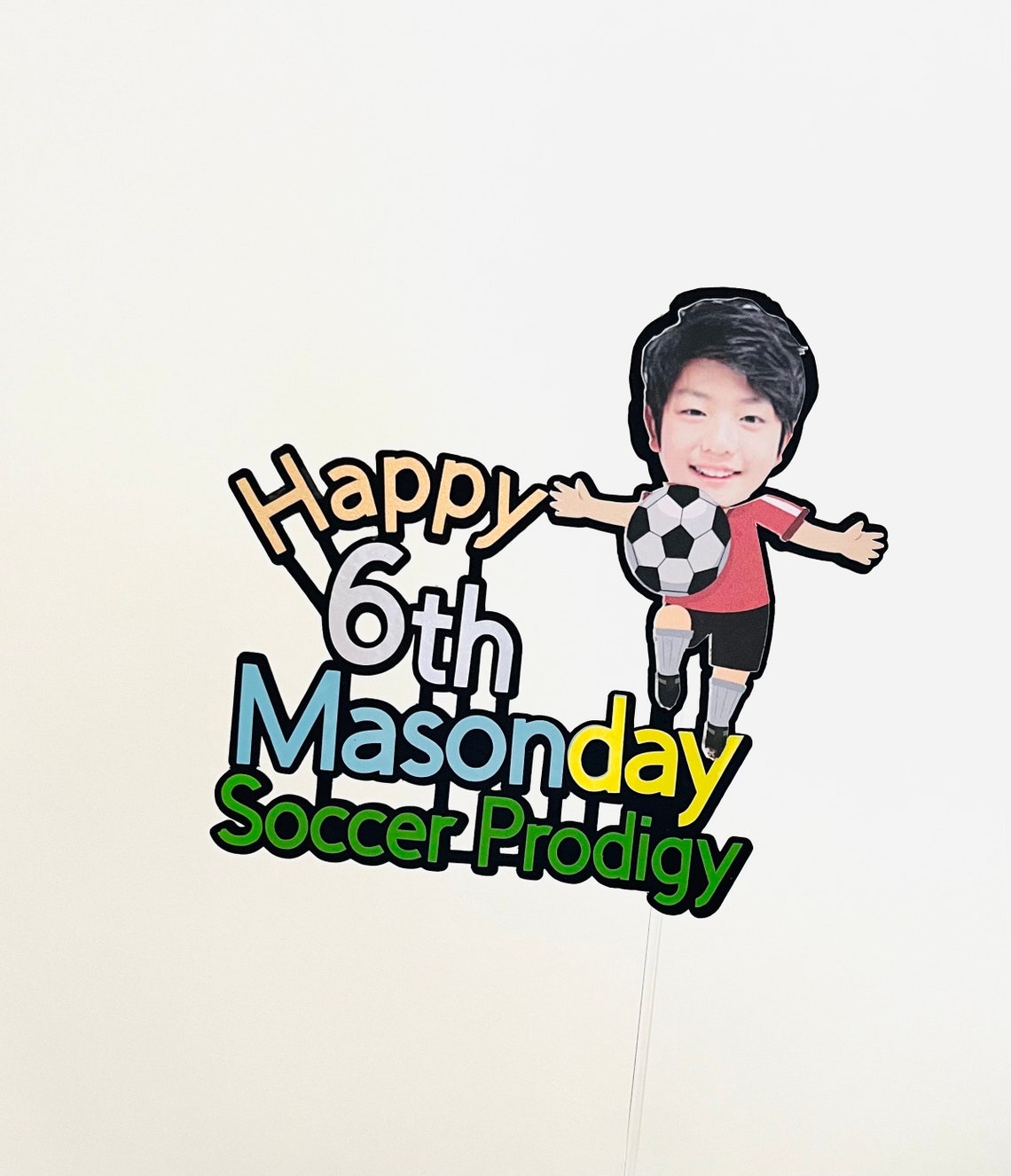 Soccer Birthday Topper for Soccer Prodigy Cake Topper, Personalized ...