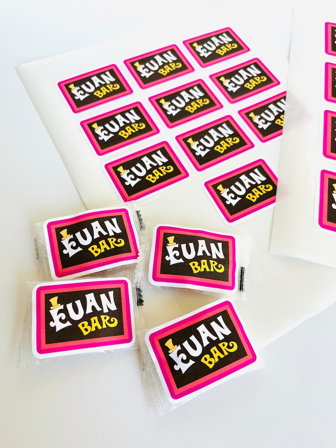 Wonka Favors Sticker Wonka Bar Goodie Bag Labels Wonka Bar Favors ...