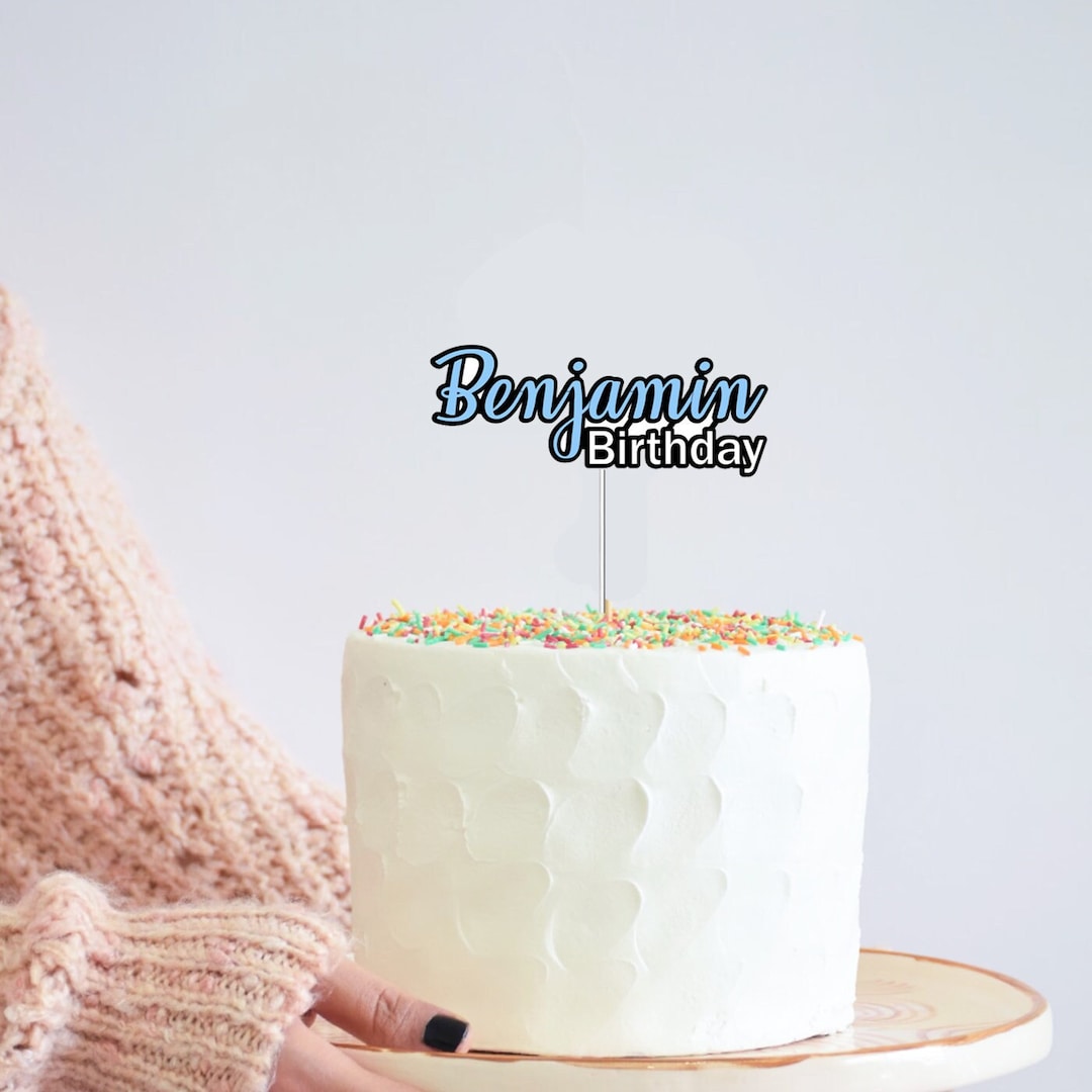 Customized Name Cake Topper - Personalized Name Cake Topper for Boy ...