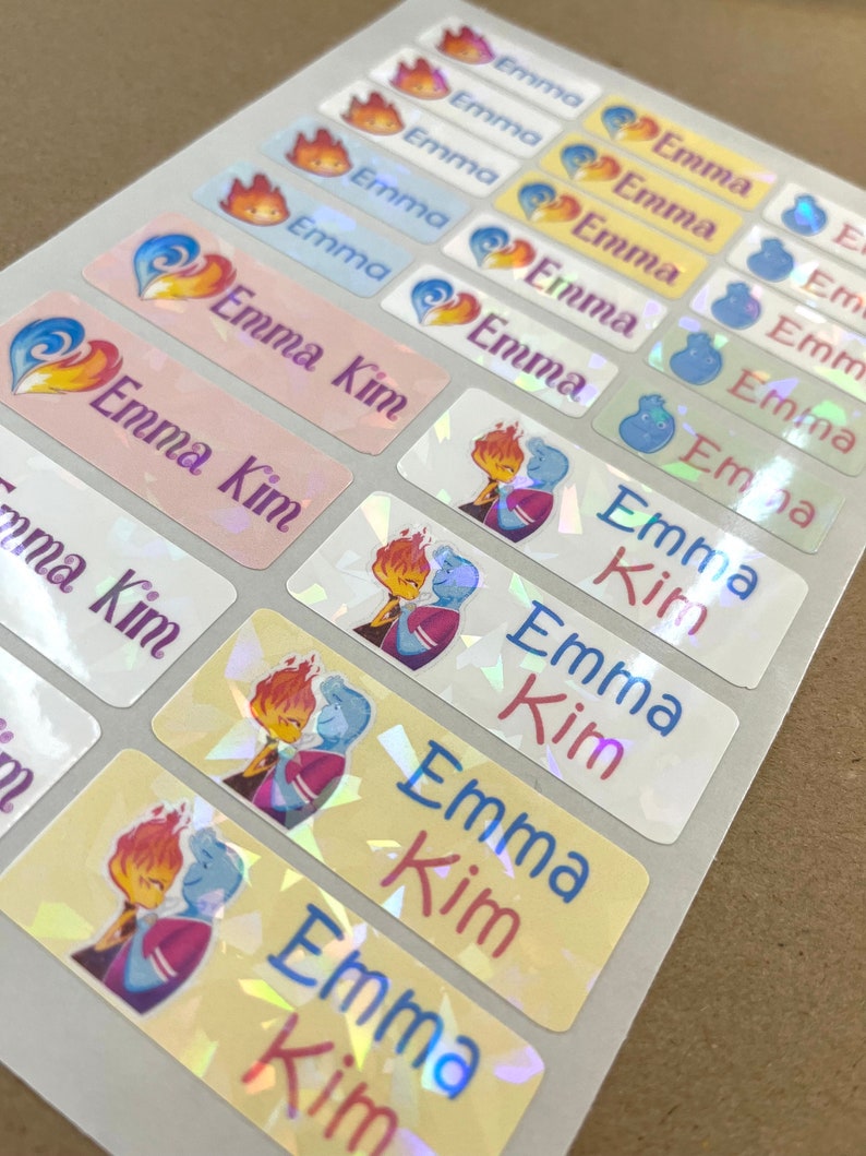 Elemental Custom Waterproof Sticker,elemental Name Sticker,waterproof ...
