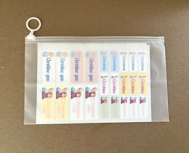 Elsa Frozen Waterproof Sticker,elsa Name Sticker, Frozen Name Sticker ...