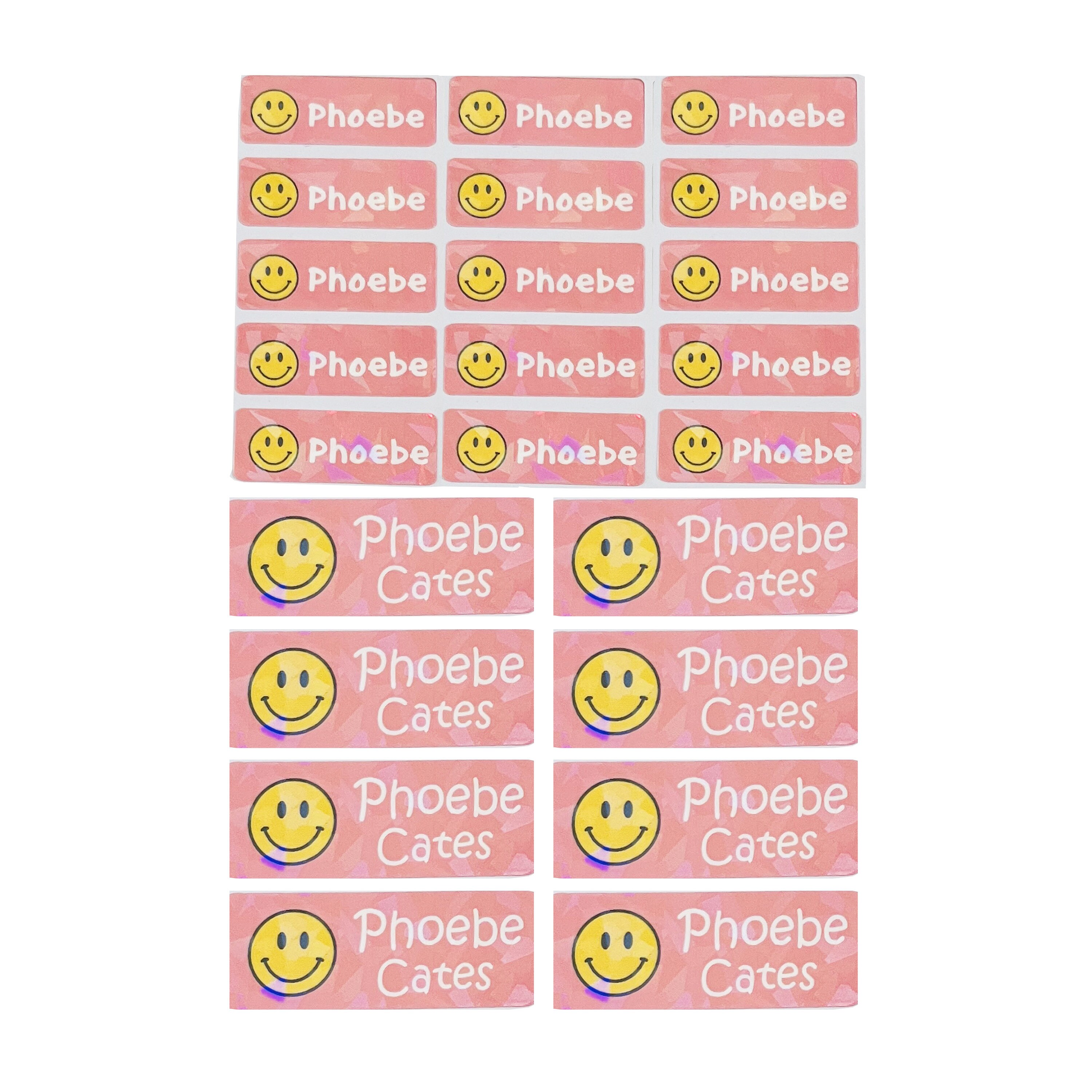 Smile Custom Waterproof Sticker, Smile Name Sticker, Waterproof Name ...