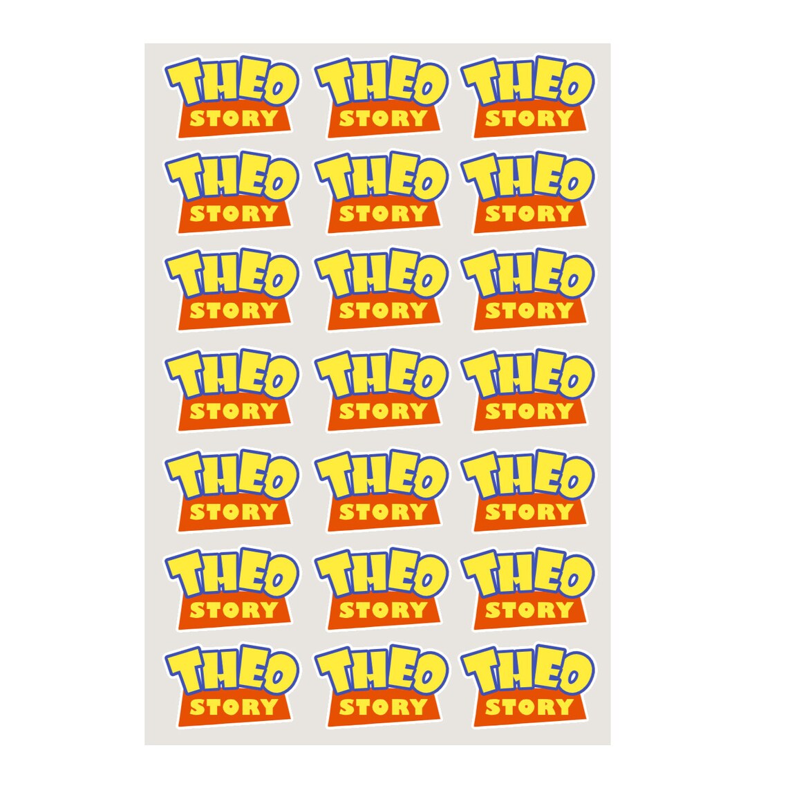 Toy Story Custom Name Labels - Personalized Stickers With Your Child's ...