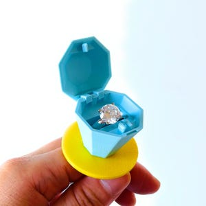 Ring Pop Proposal Box - 3D Printed Engagement Ring Case, Unique ...