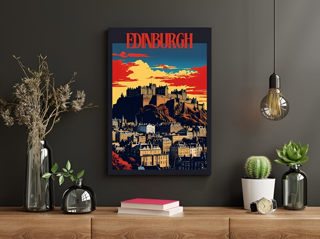 Edinburgh Wall Art Printable Digital Poster City Wall Art Print Home ...