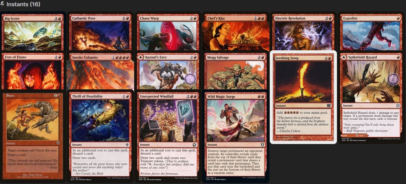 Custom 100 Card Commander Deck Rionya Fire Dancer MTG Deck - Etsy