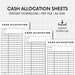 PRINTABLE Cash Allocation Sheets | A6 Size | Instant Download PDF File ...