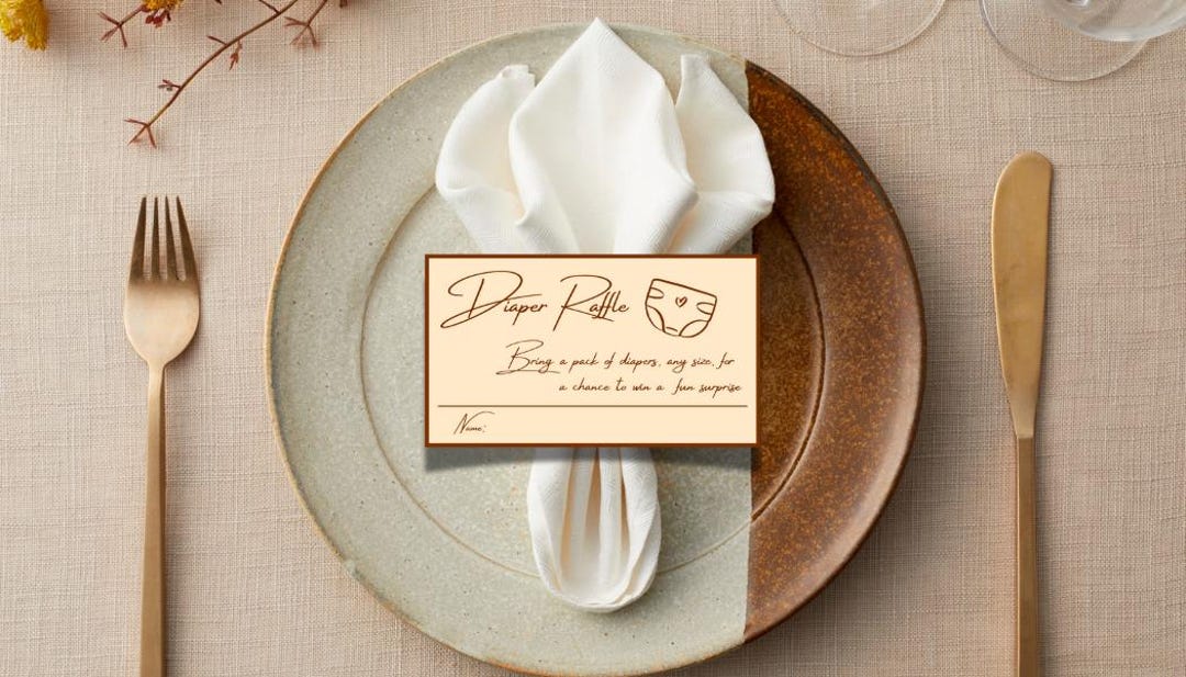 Tan Printable Baby Shower Raffle Tickets - Etsy