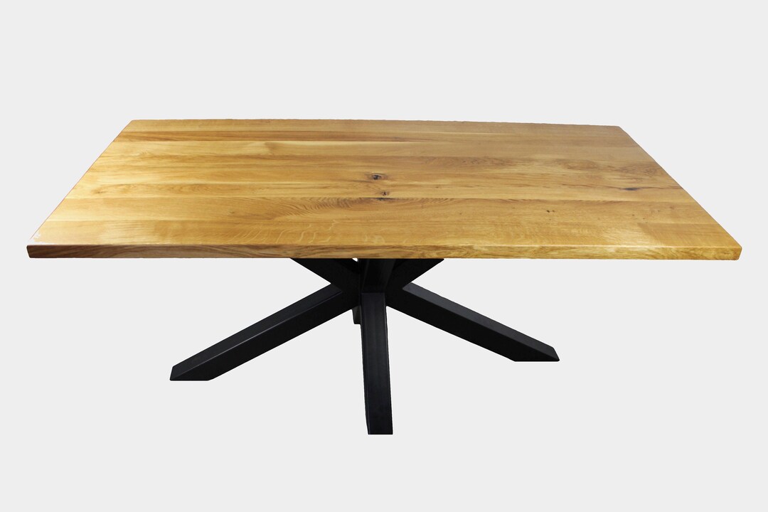 Series Una Solid Wood Table Oak Incl. Table Leg Matrix - Etsy