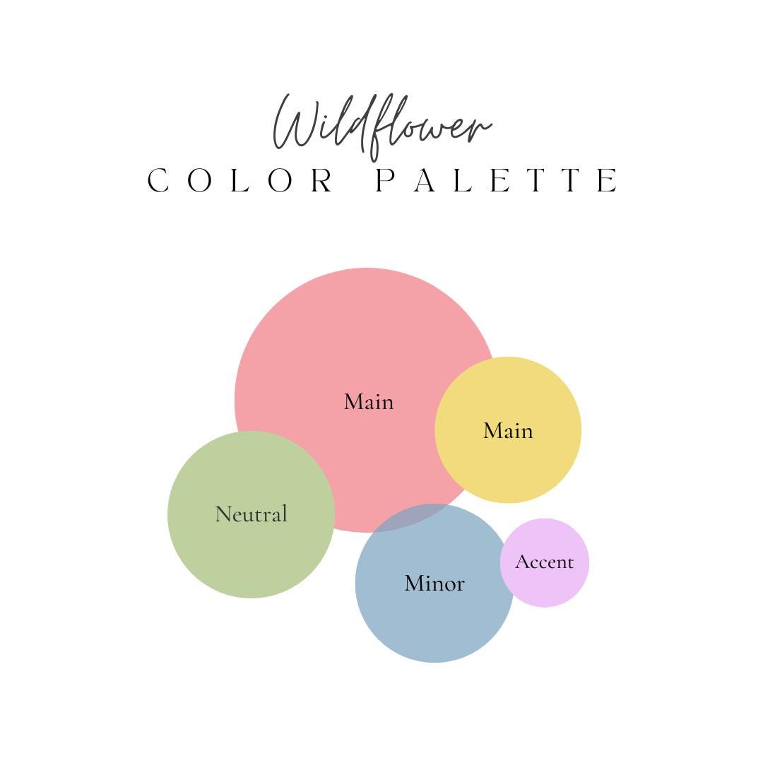 Wildflower Color Palette Digital Download - Handpicked Colors for ...