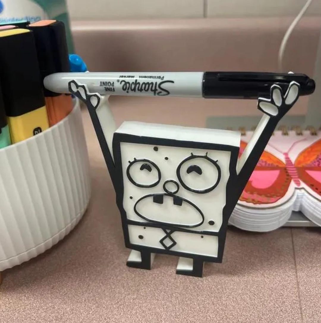 Doodle Bob Pen Holder Desk Organizer - Etsy