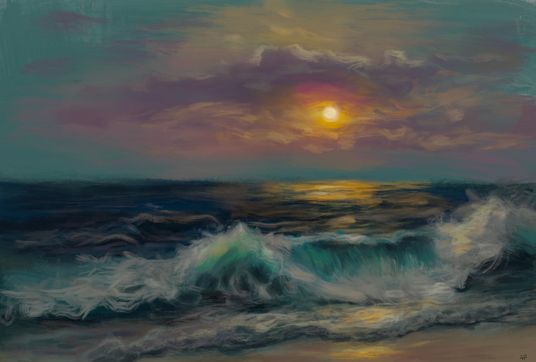 Summer Sunset Print - Etsy