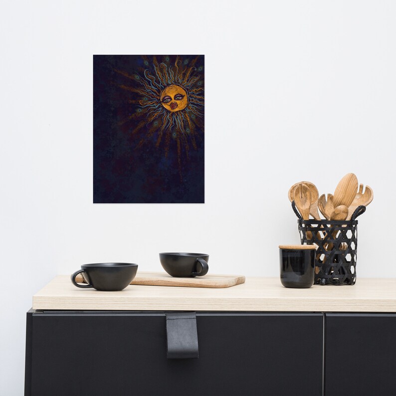 Peacock Feather Sun Print - Etsy