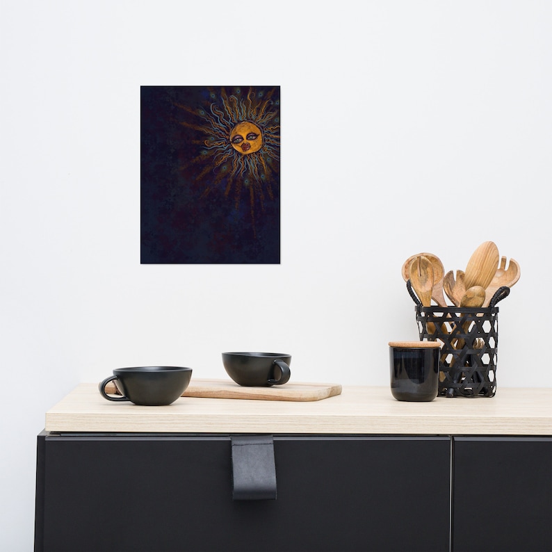 Peacock Feather Sun Print - Etsy