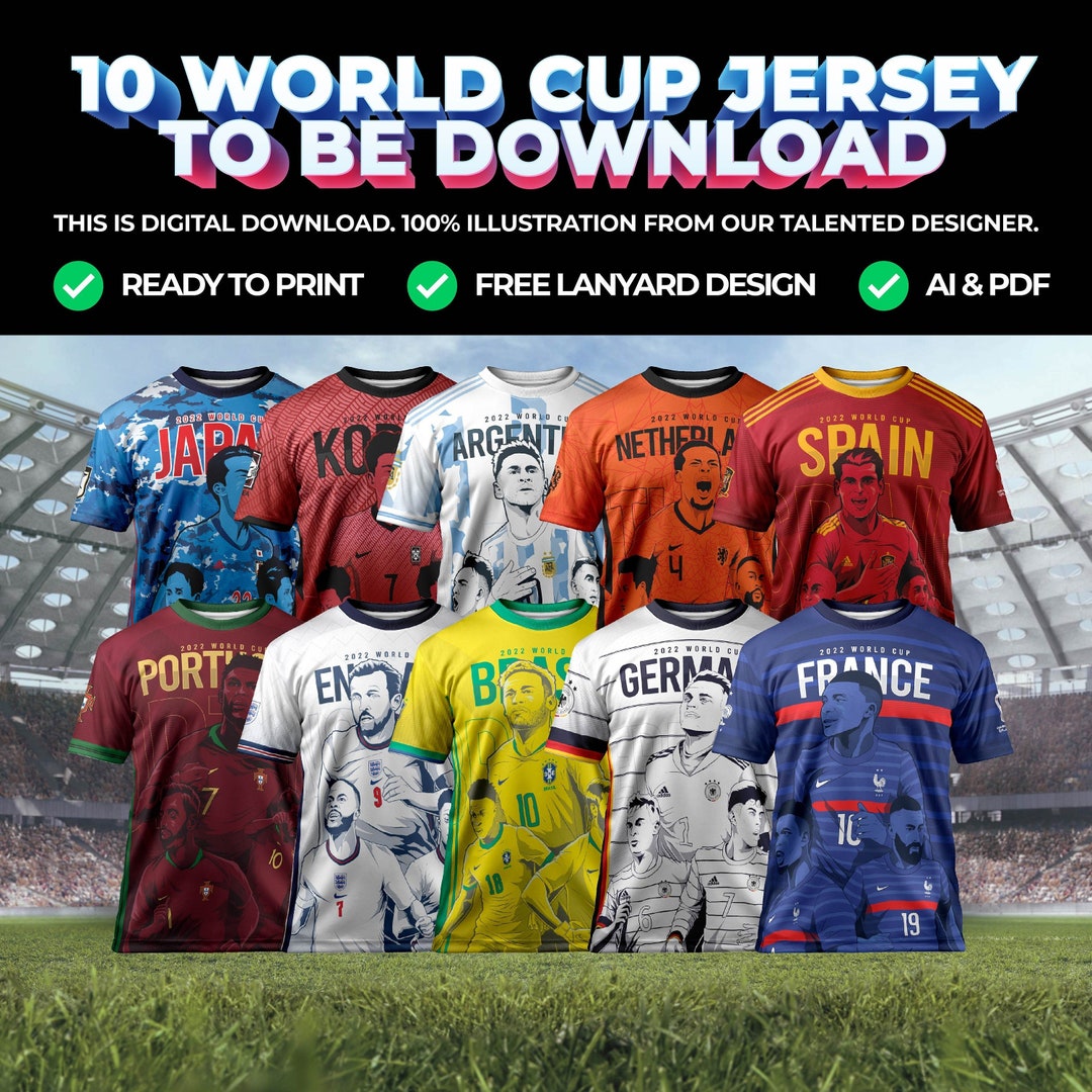 Jersey Template Collections - 10x High Quality Jersey Design - Ready to ...