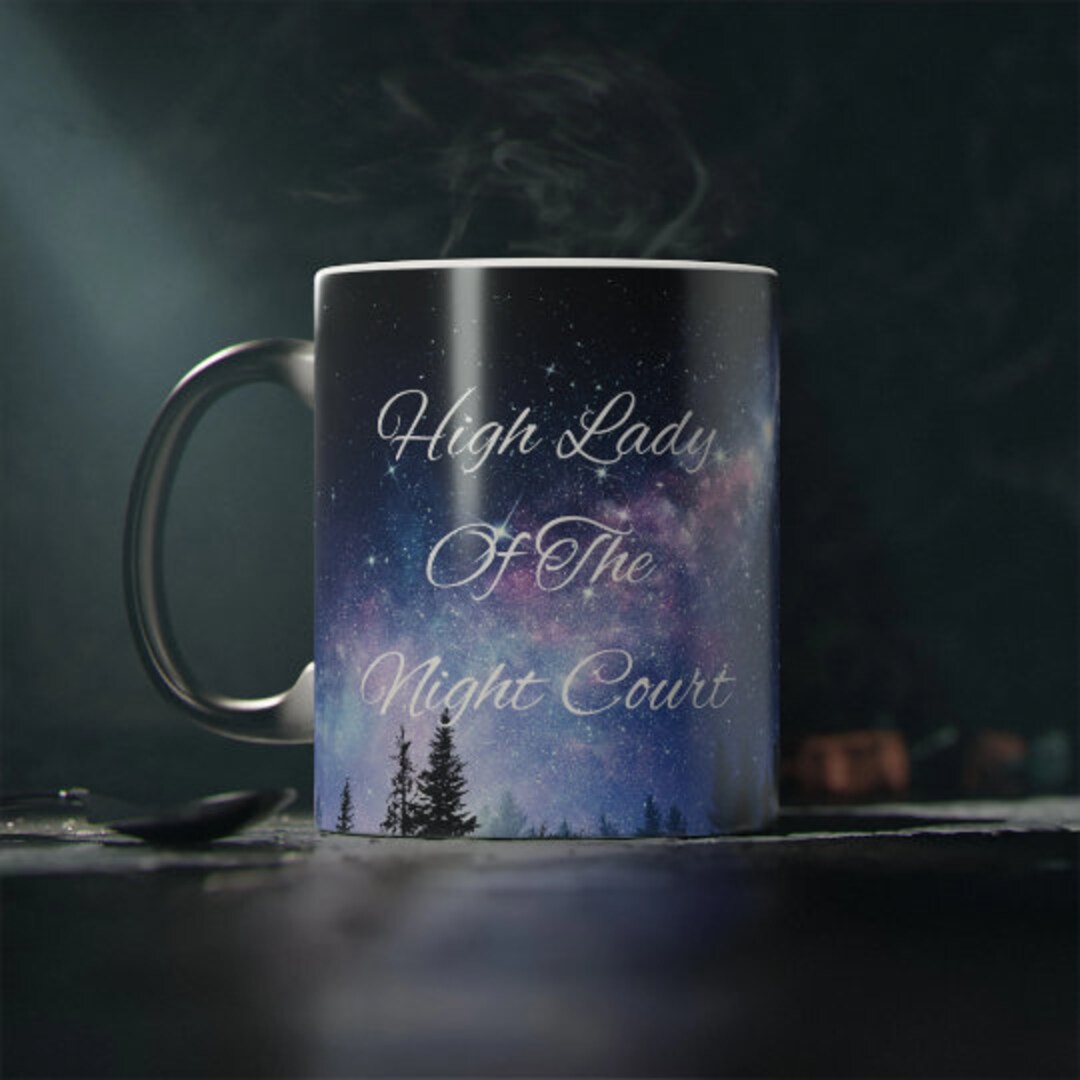 ACOTAR: High Lady of the Night Court 11 Oz. Color Changing Mug. Stars ...