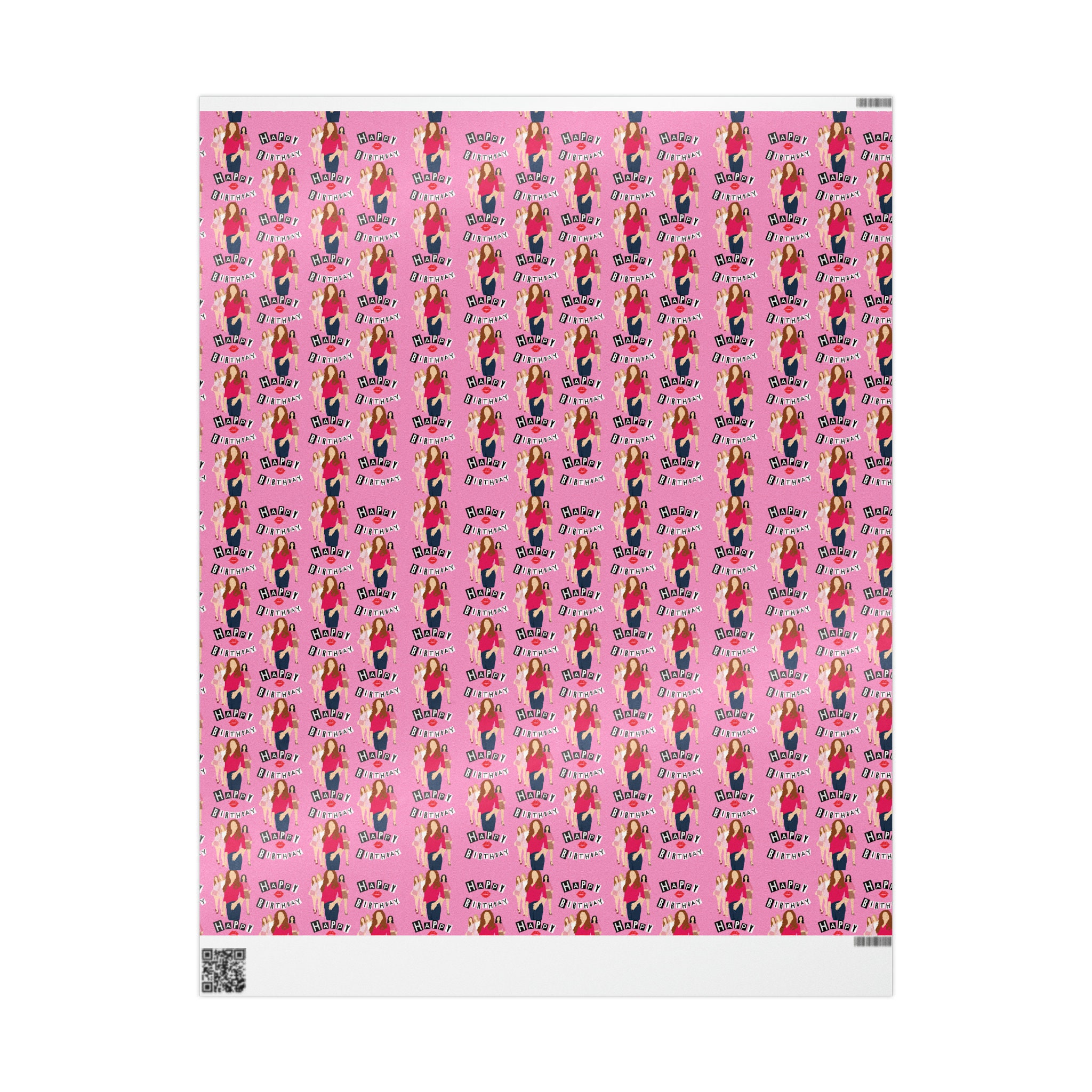 Happy Birthday Burn Book Wrapping Paper, Funny Mean Girls Gift Present ...