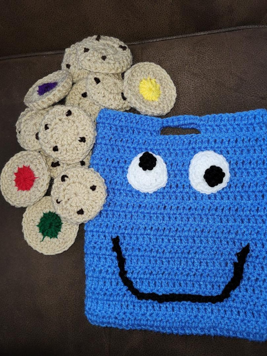 Cookie Monster Memory Game Crochet Pattern - Etsy