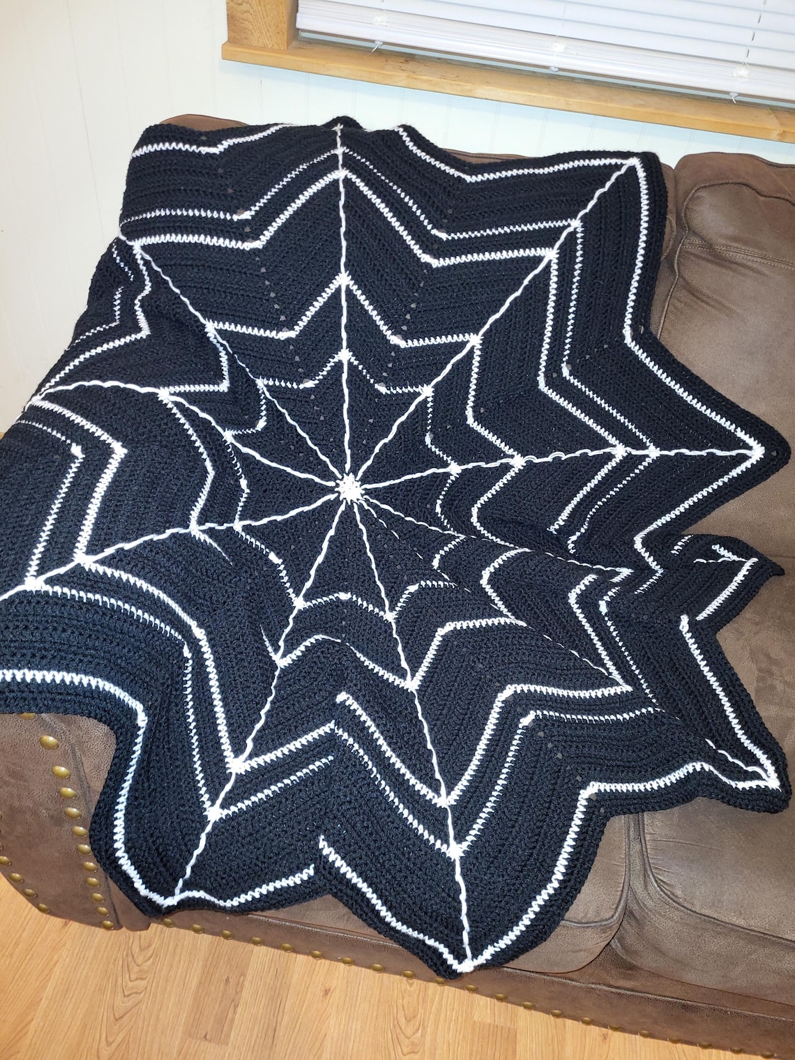 Spider Web Crochet Afghan - Etsy