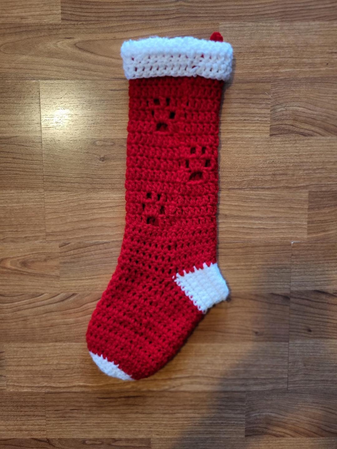 Pet Christmas Stocking Crochet Pattern With Paw Print (digital Download ...