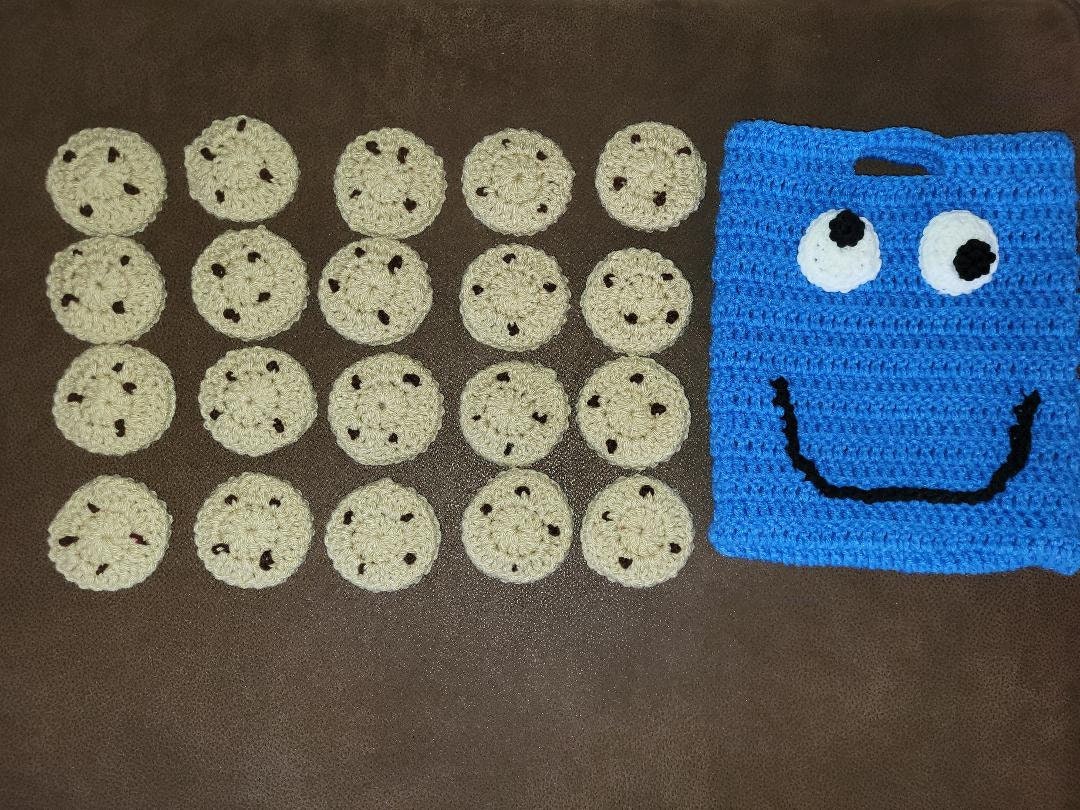 Cookie Monster Memory Game Crochet Pattern - Etsy