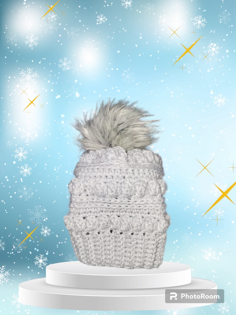 Popcorn Stitch Hat Crochet Pattern - Etsy