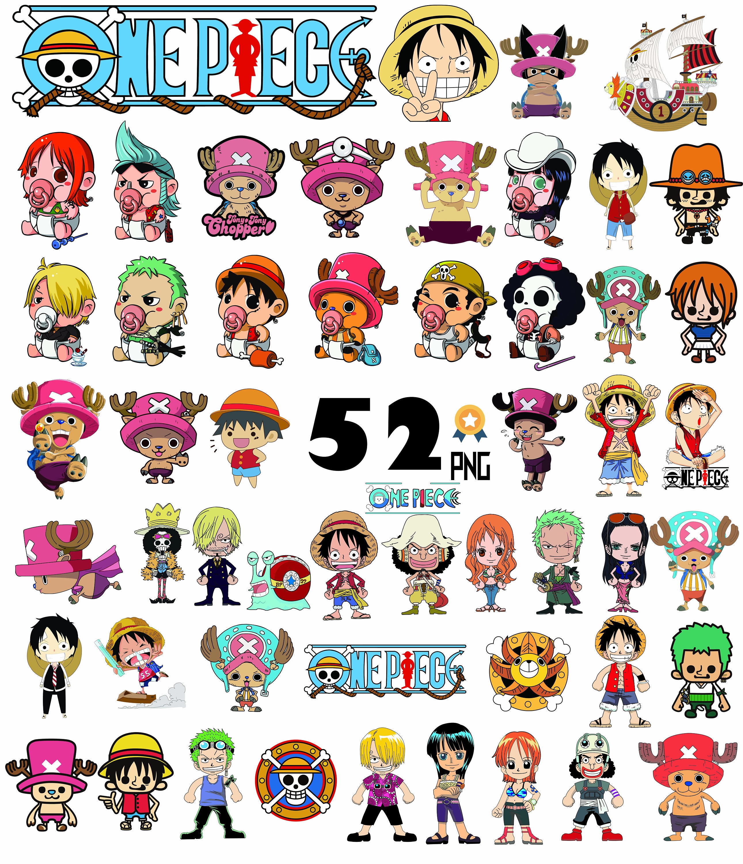 52luffy one-piece PNG Clipart Luffy Png Sticker Printable - Etsy Canada