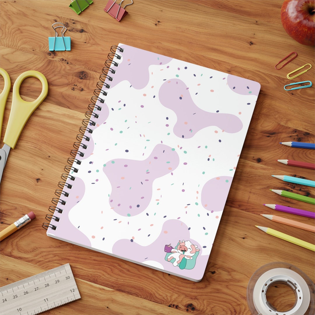 THE LAZY COW Journal, Cute Cow Print Journal, Great Birthday Gift, Grad ...