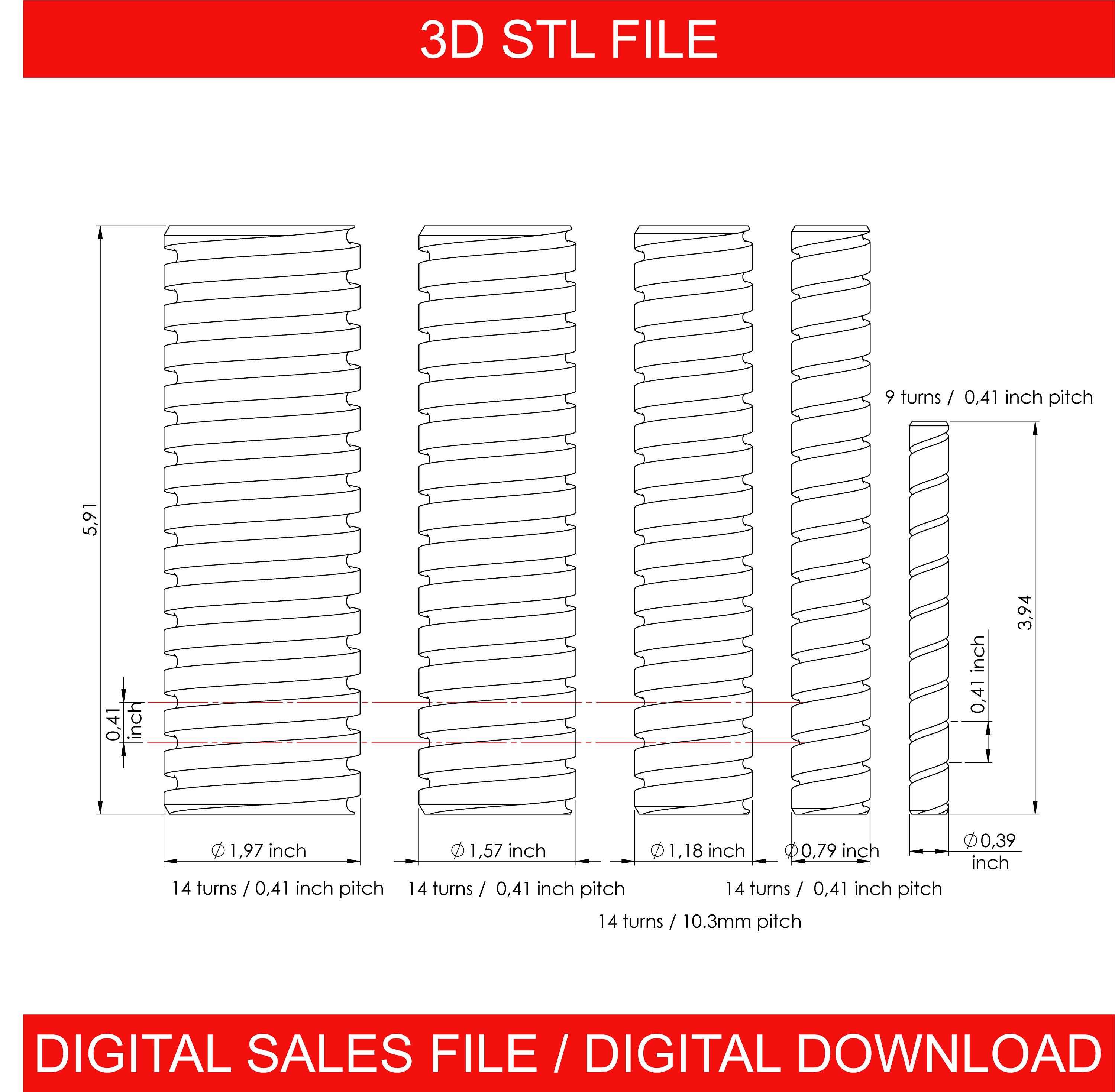 Fibonacci Coil Winding Jig for Electroculture Gardening 3d Stl File ...