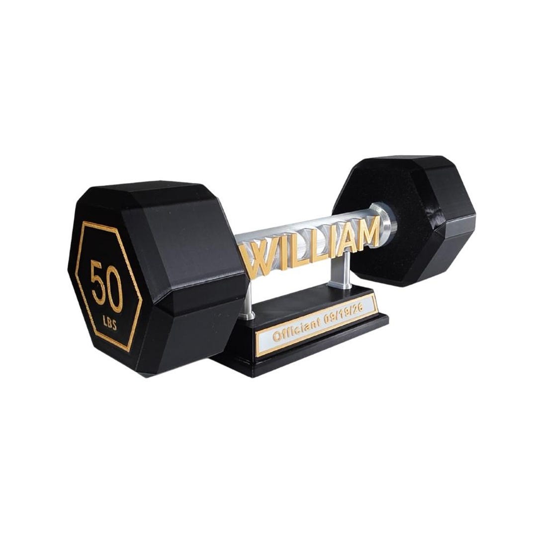 Customizable Dumbbells With Stands – Personalized Name Dumbbell, Gym ...