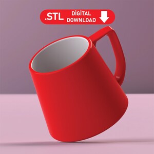 Coffee Mug Plaster Mold: 3D Printer STL File (digital Download) - Etsy