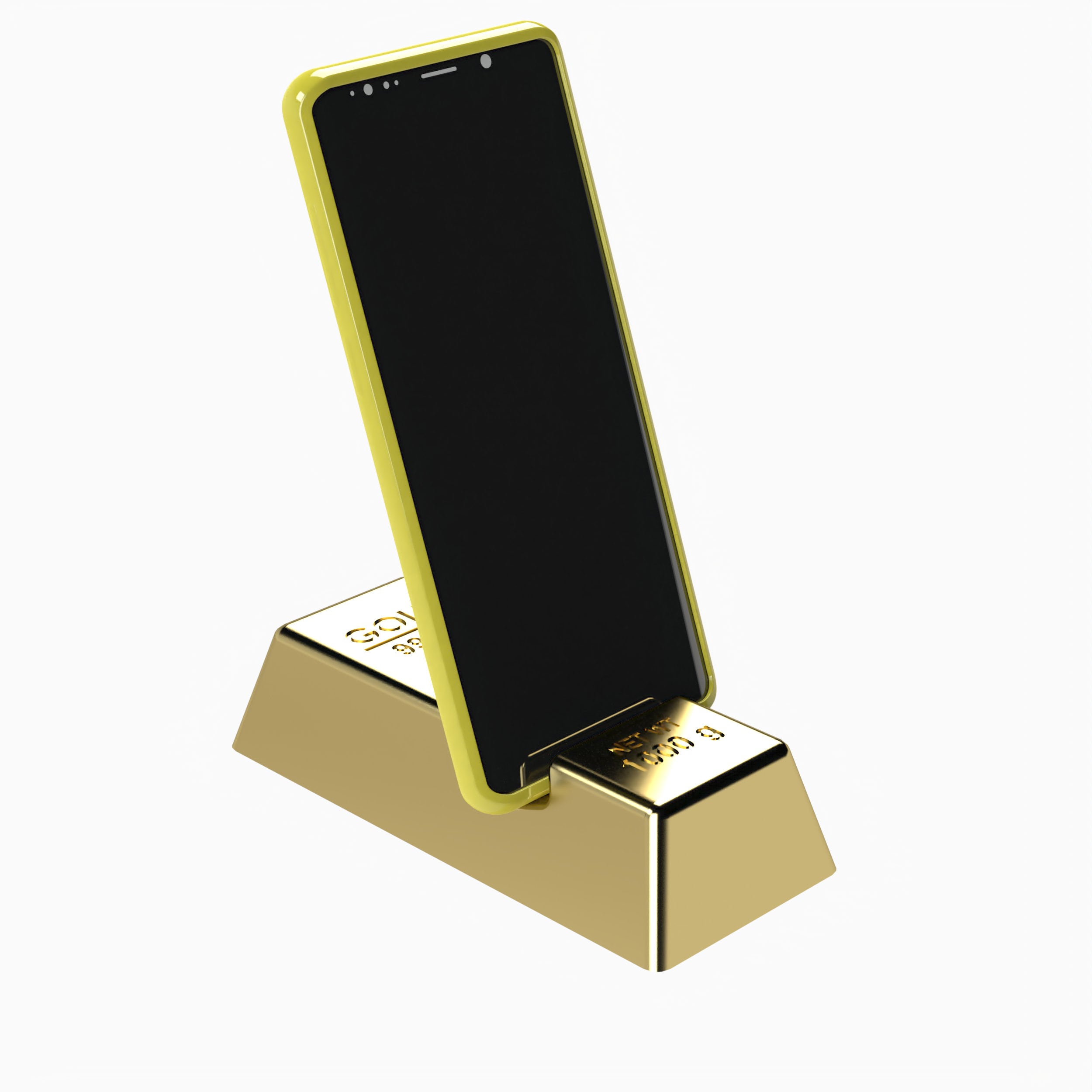 Gold Bullion Model Phone Holder 3d Stl File - Etsy
