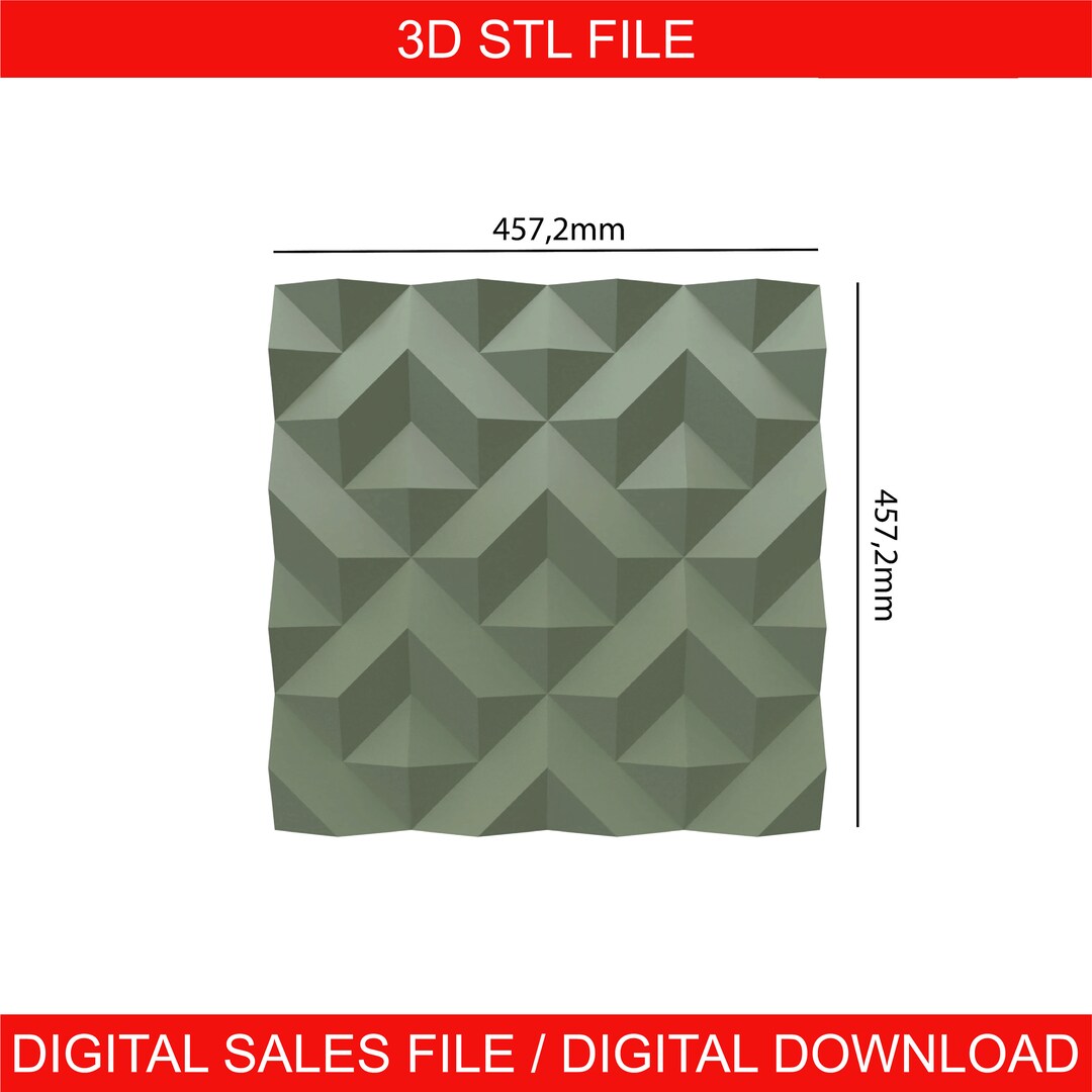 3D Tile Pattern Motif and Mold STL File | 3D Tile | - Etsy