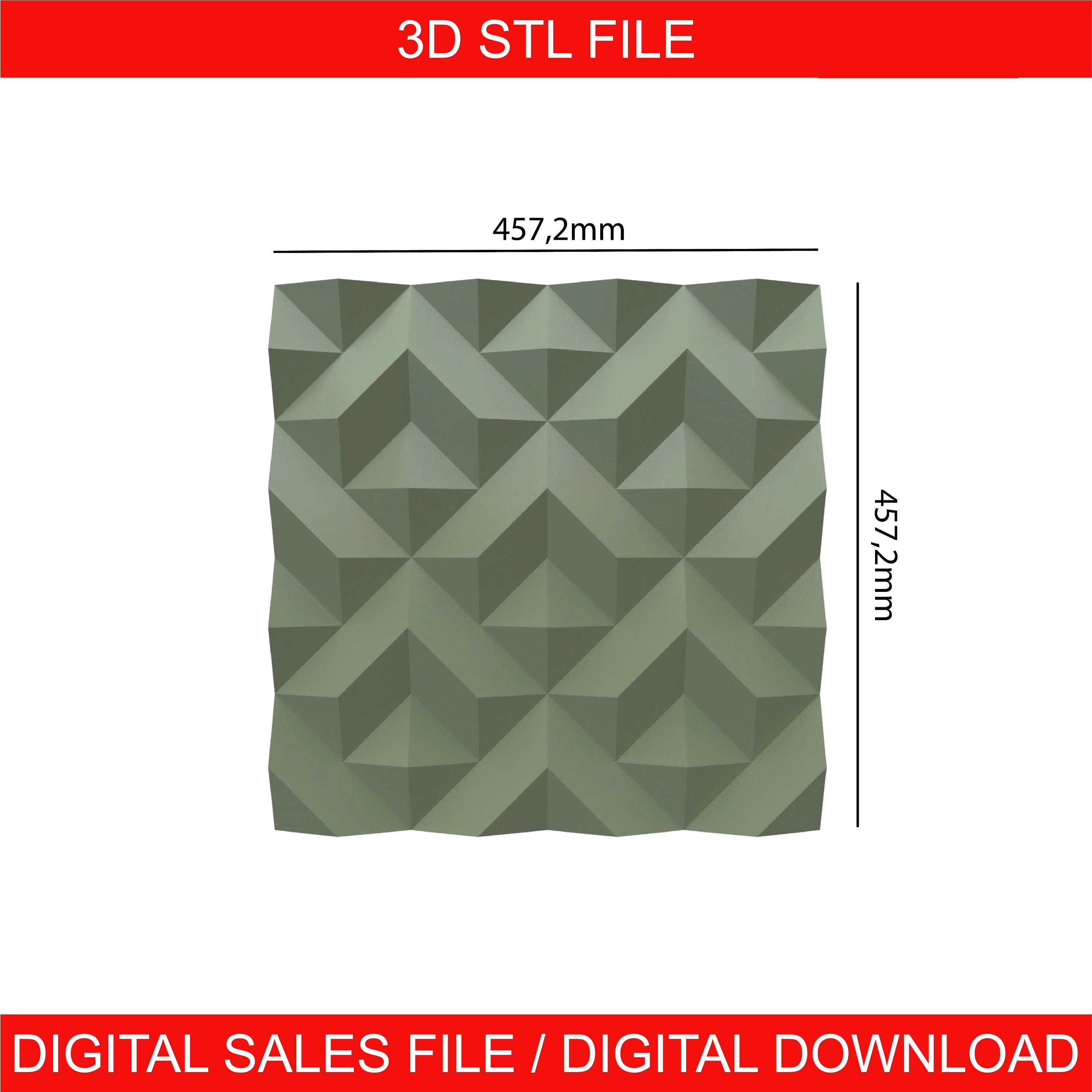 3D Tile Pattern Motif and Mold STL File 3D Tile - Etsy
