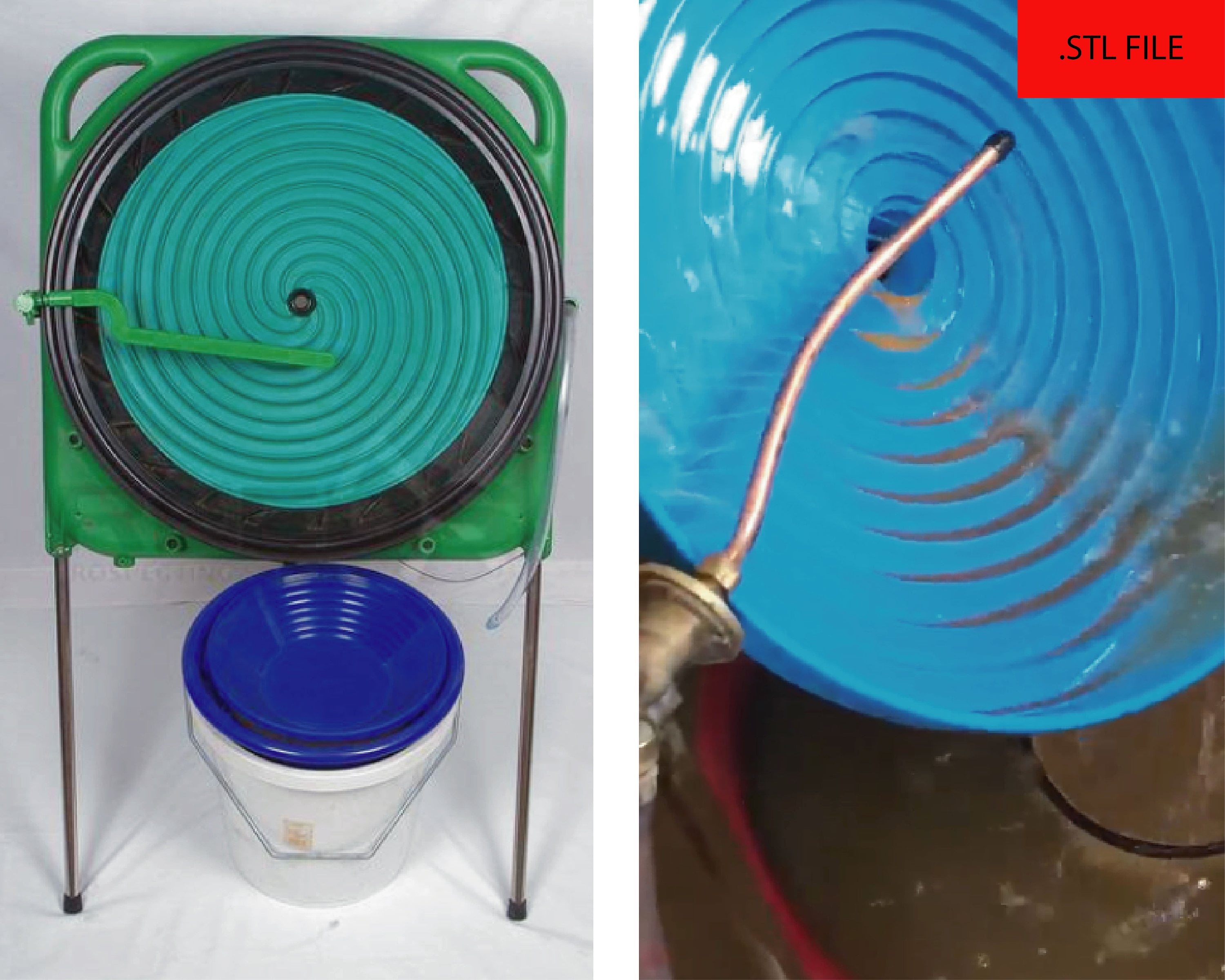 Spiral Gold Mining Pan 3d Model Drawing | Suitable for 3d Printing (15 ...