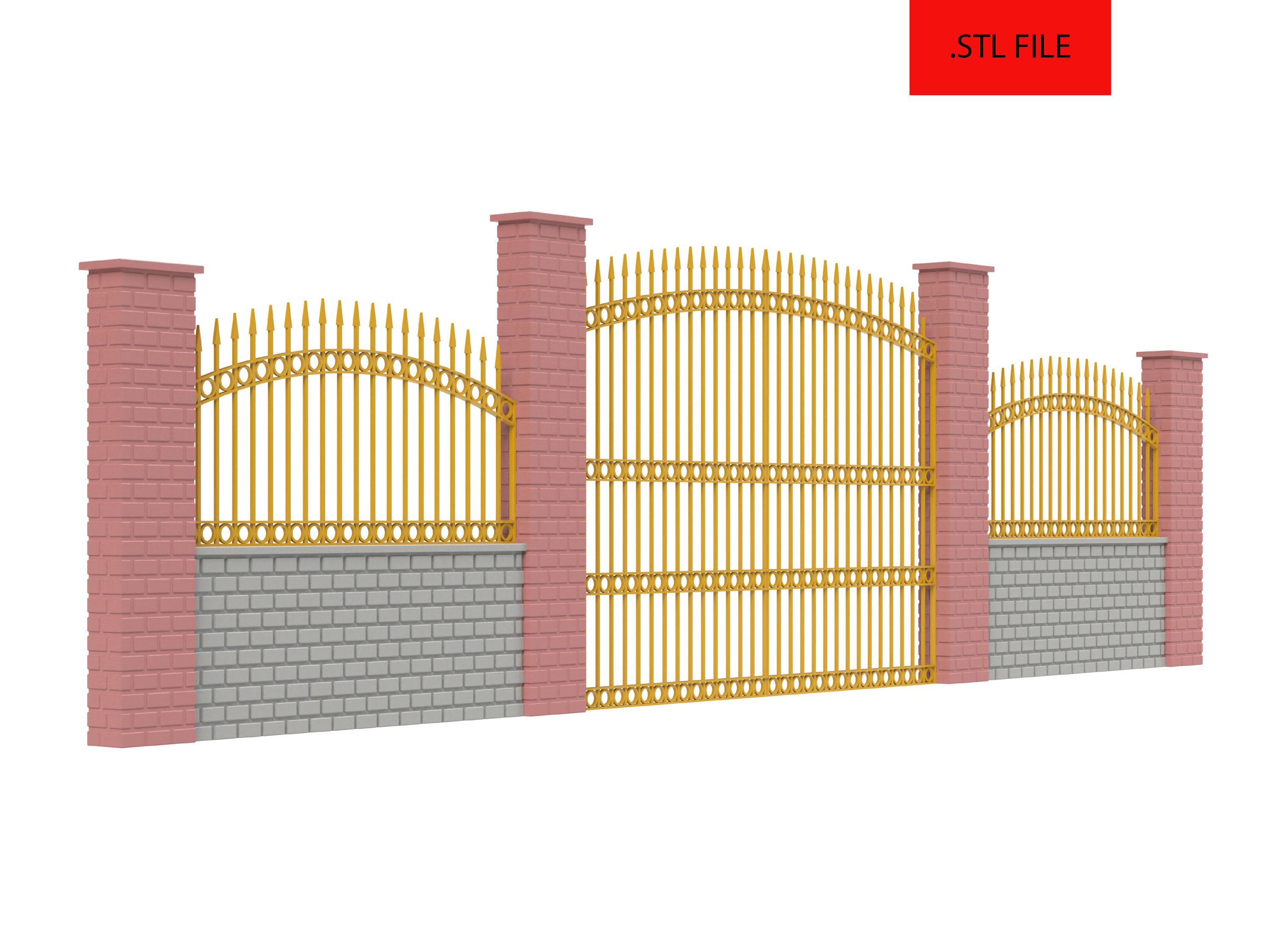 1/64 Scale Diorama Stone Wall and Fence Stl File Garden Wall - Etsy UK