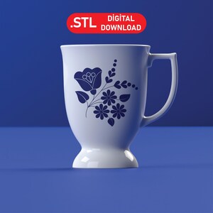Coffee Mug Plaster Mold: 3D Printer STL File (9cm X 12cm) - Etsy
