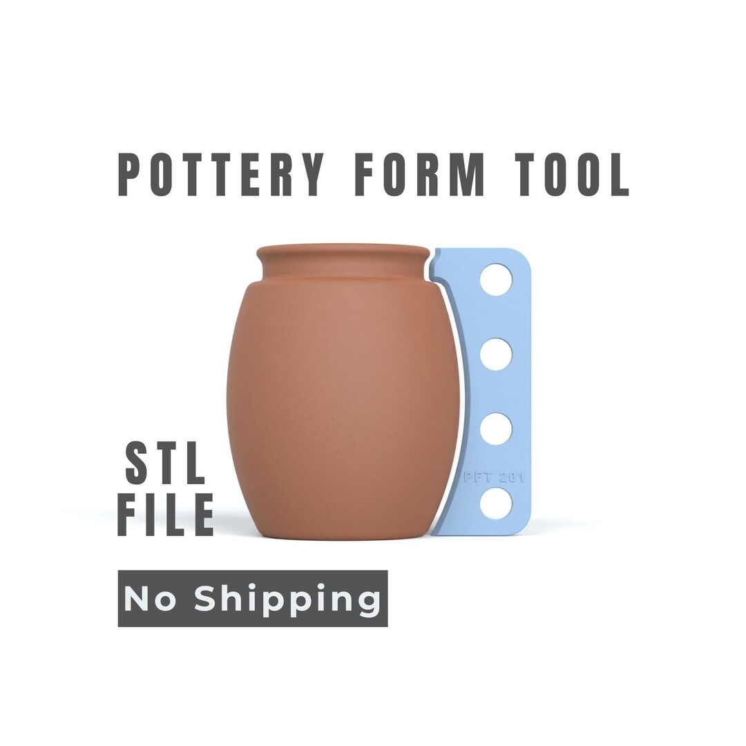Pottery Form Tools (digital Download) - Ceramic Profile Tool for Wheel ...