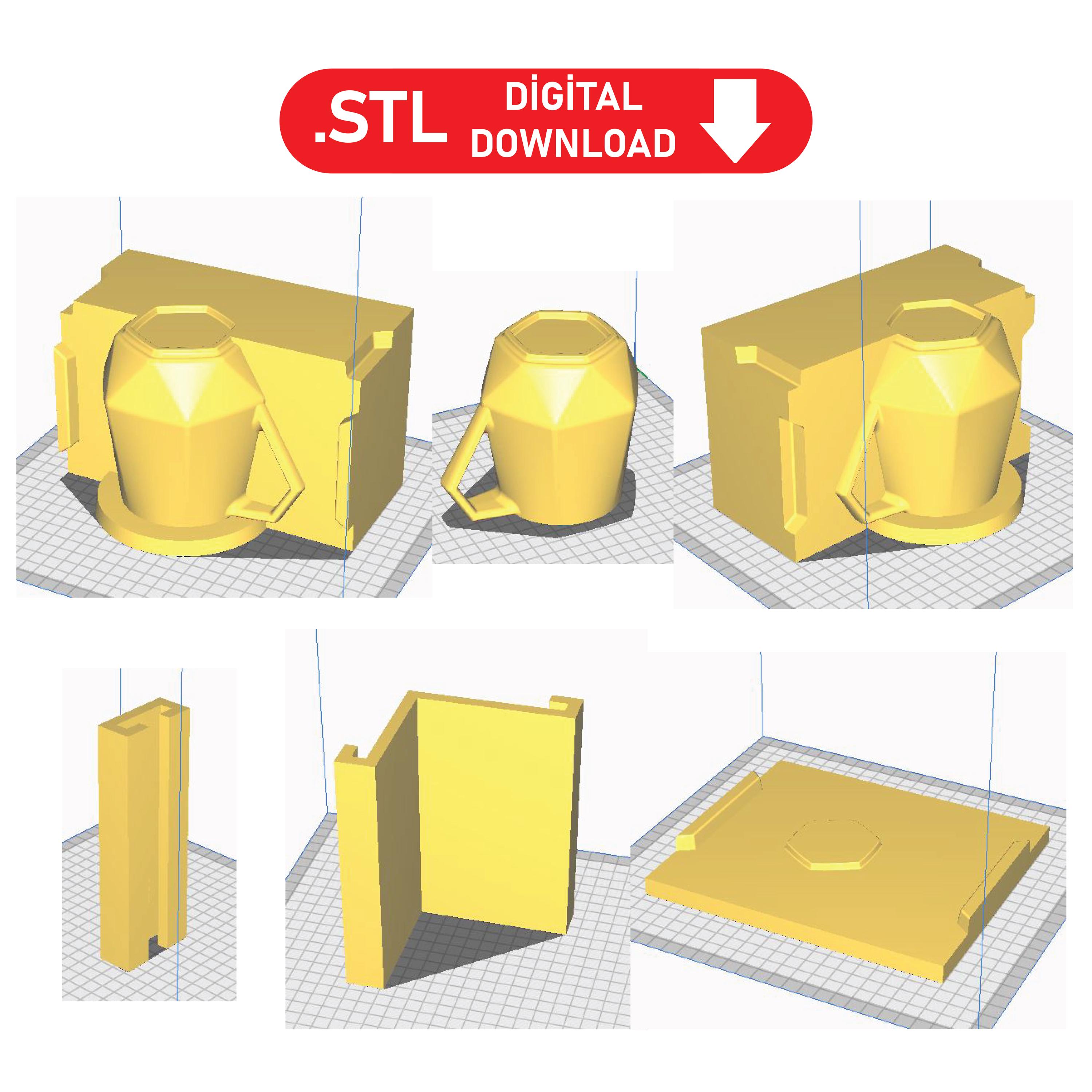 Slip Cast Mold (digital Download) - Etsy