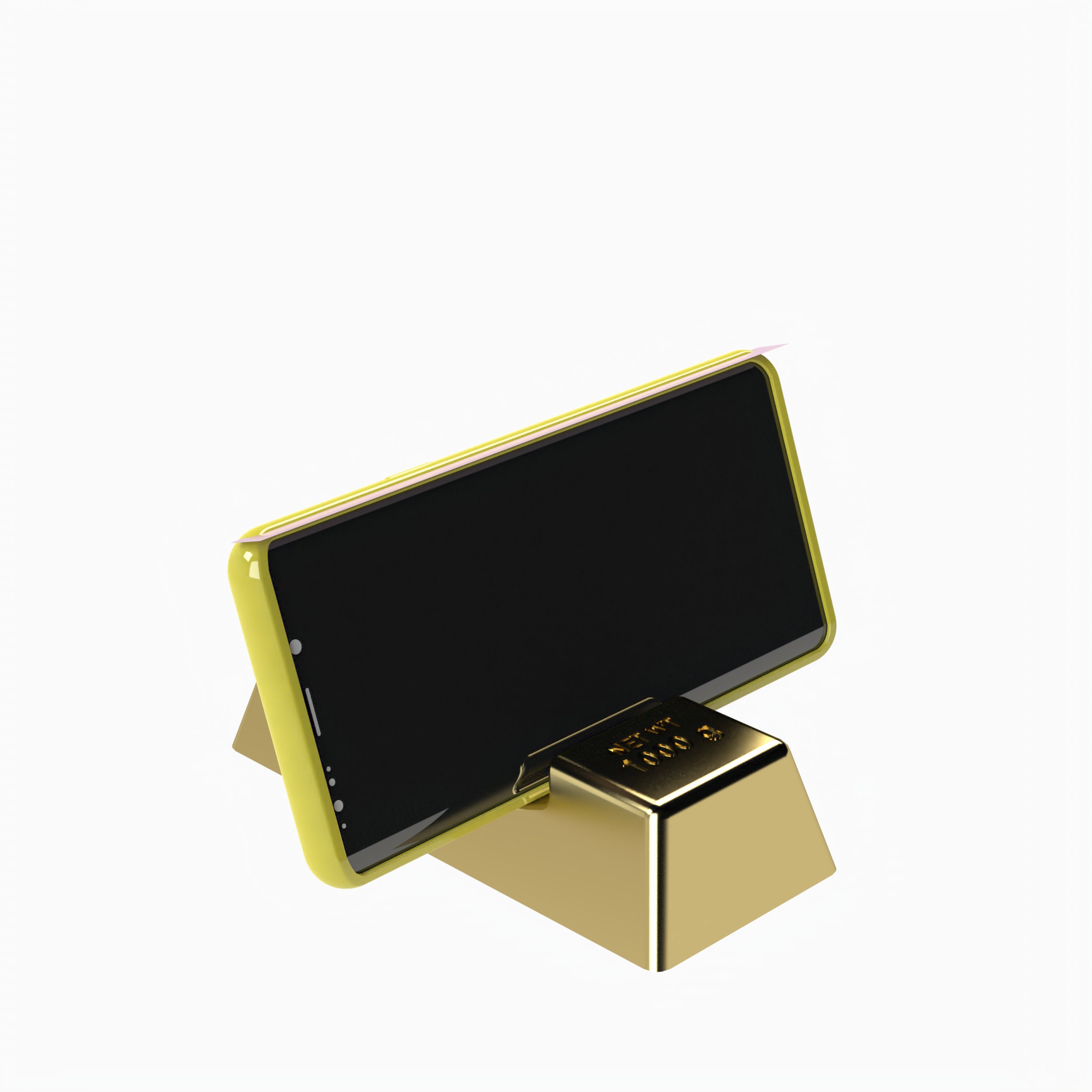 Gold Bullion Model Phone Holder 3d Stl File - Etsy